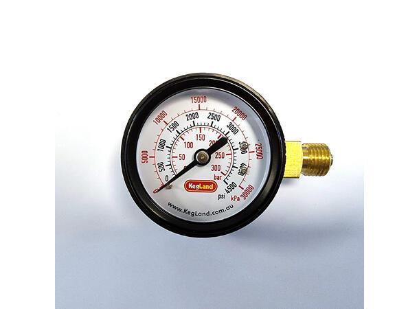 Manometer High Pressure 0-4500 psi - Brygg Øl AS